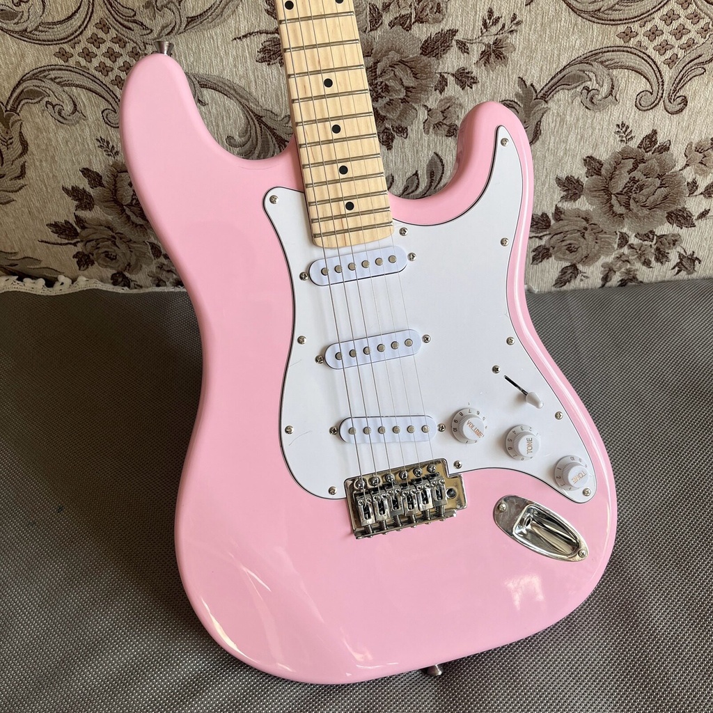 Fender Startocaster Electric Guitar Pink Body Single-Coil Pickup Multi ...