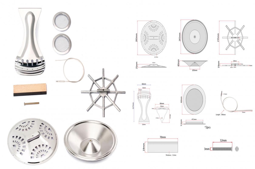 Musical Instrument Parts Dobro Resonator Set Anti-oxidation | Shopee ...