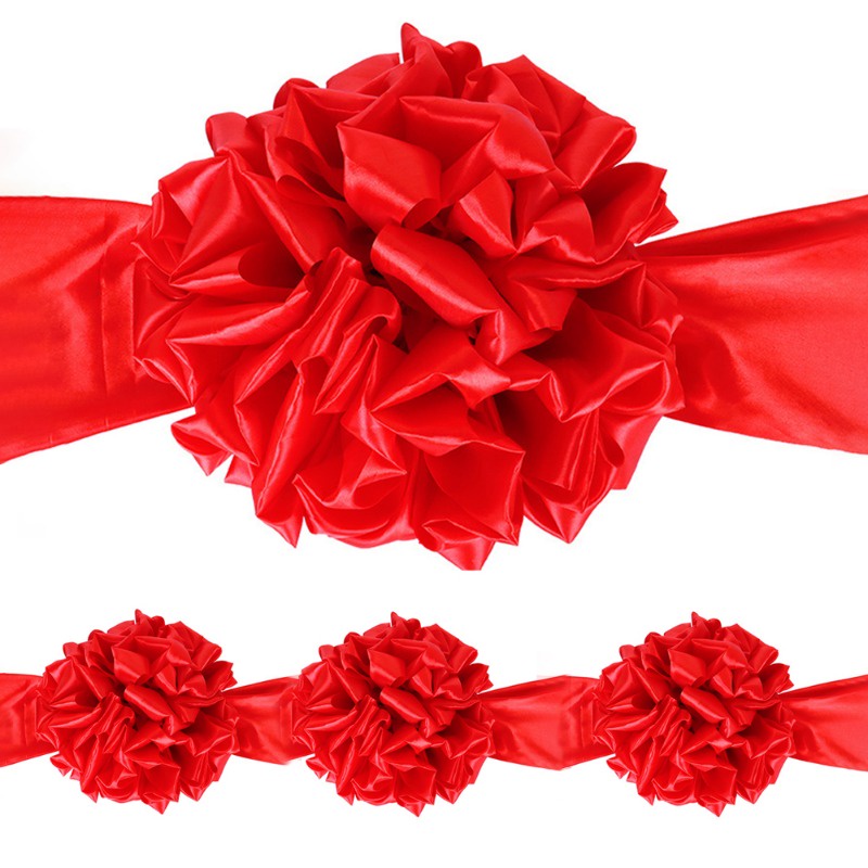 Commendation Car Opening Ribbon-Cutting Big Red Flower Ball / Multi ...