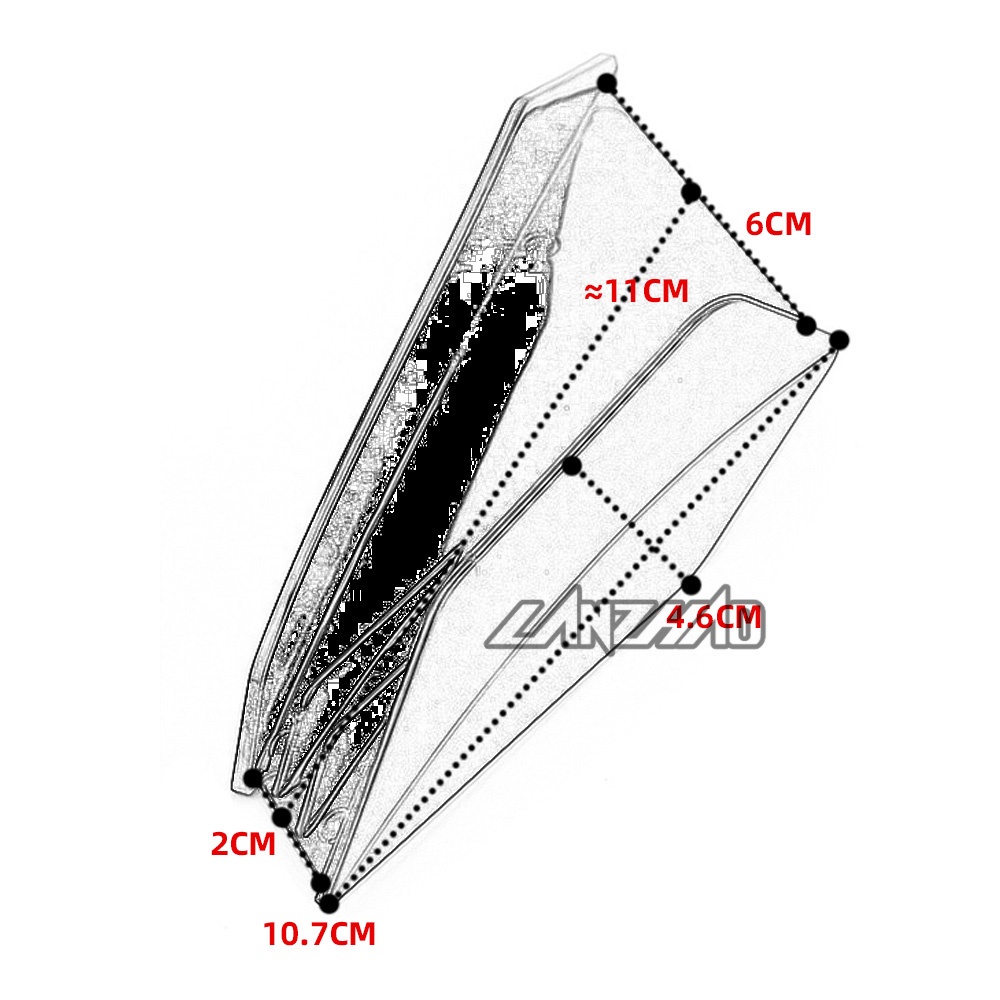 Universal Winglet Small WingKit for Suzuki Raider 150 GSX V-STROM SV650 ...