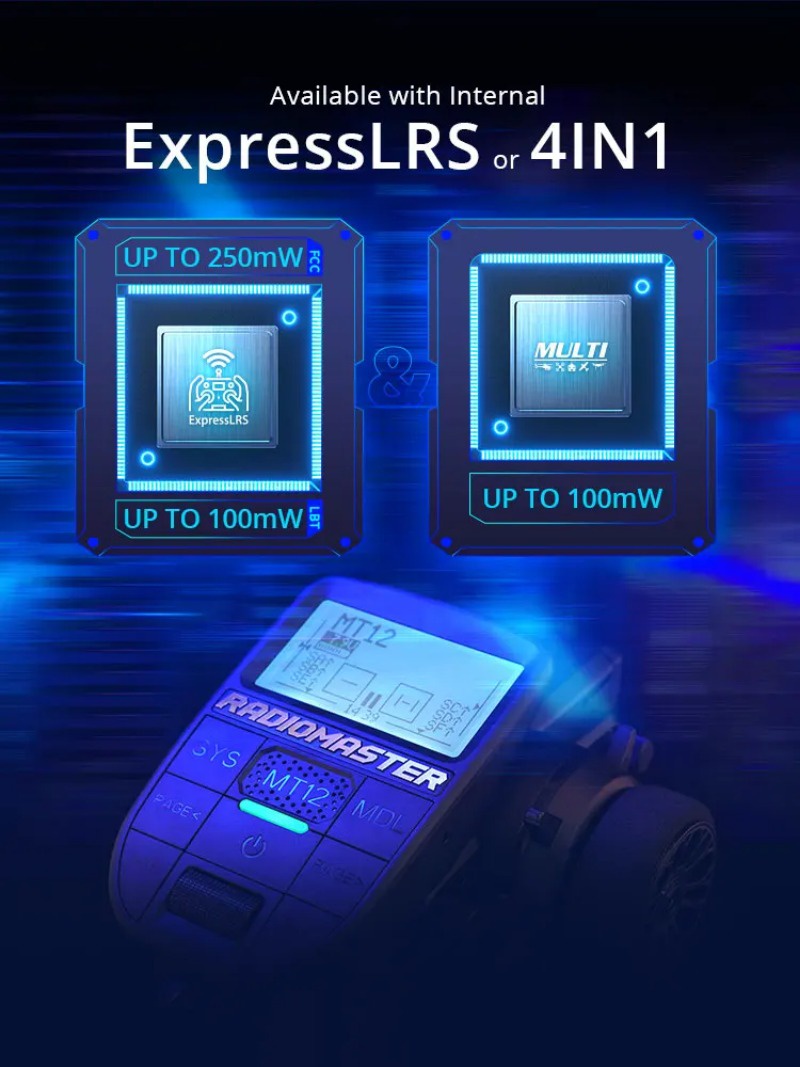 RadioMaster MT12 Gun Control Edgetx open Source 2.4G ELRS Remote ...