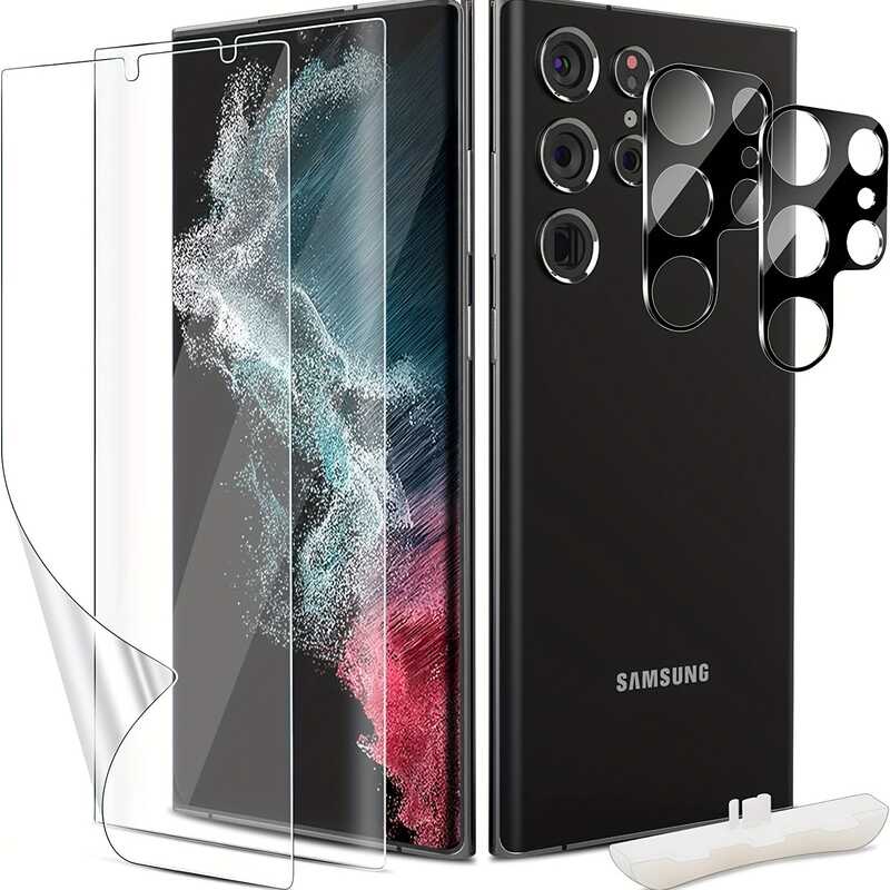 k Screen & Camera Lens Protector Kit para sa Samsung Galaxy S22 Ultra ...