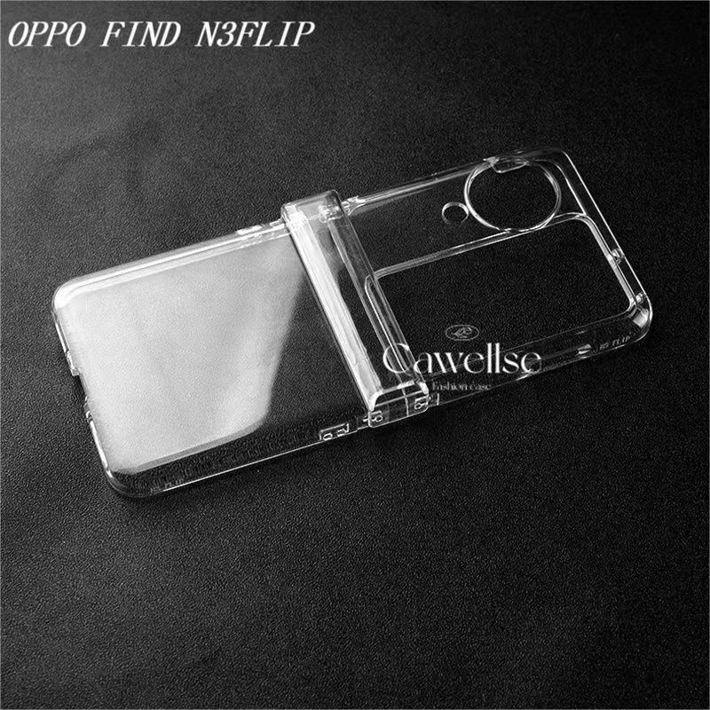Slim Transparent Phone Casing OPPO Find N3 Flip Clear 3 In 1 Full Hinge ...
