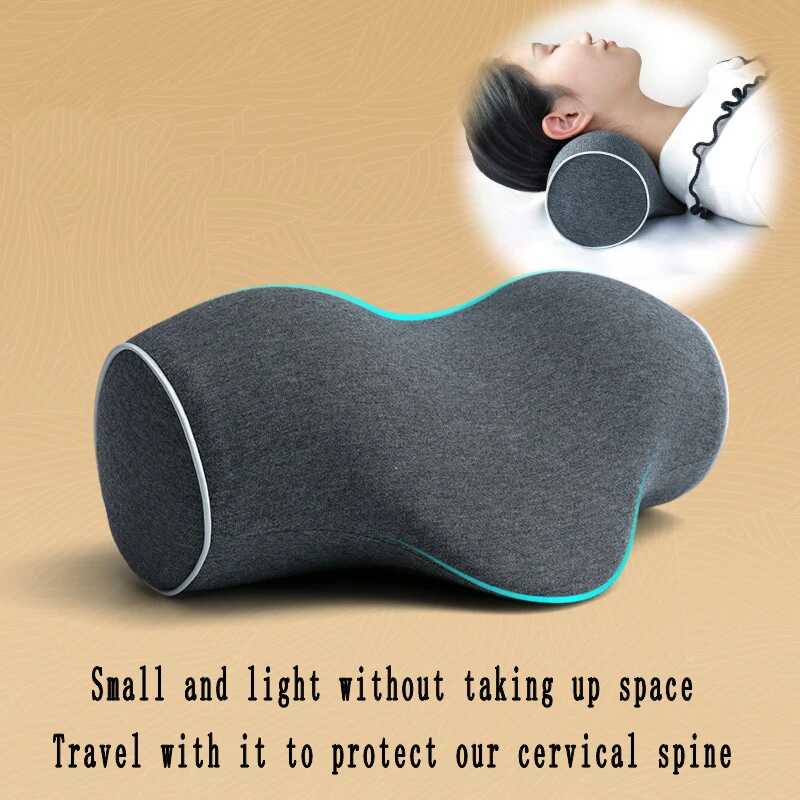 NEW Memory Foam Cervical Pillow Anti-Arc Traction Pillow Portable ...
