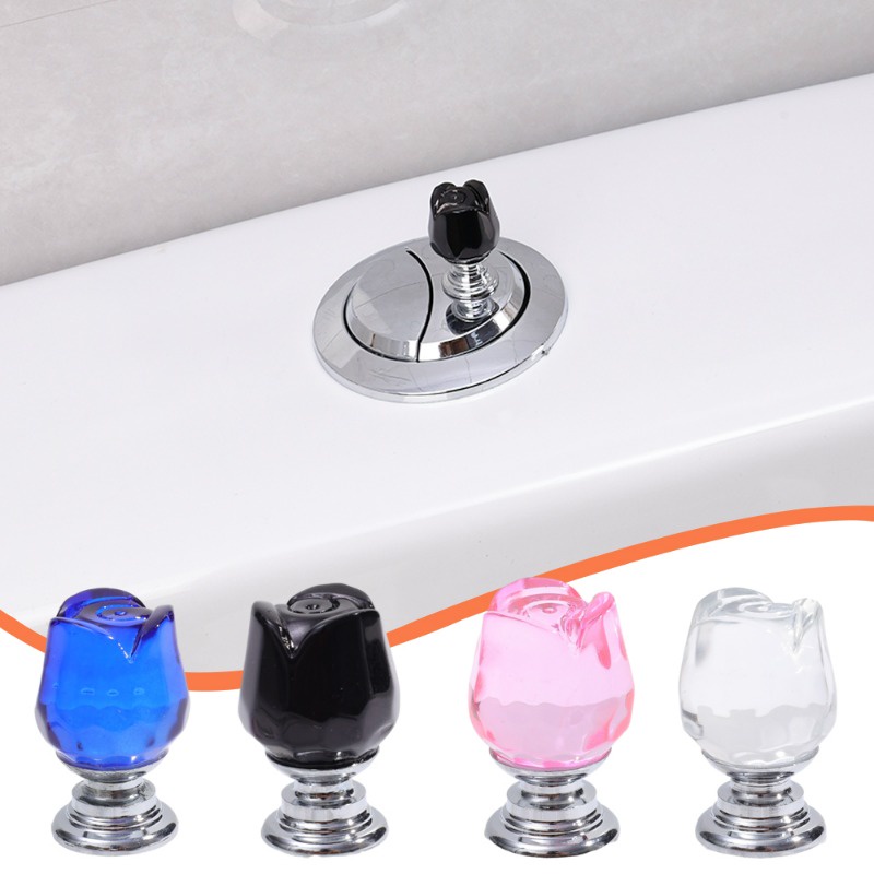 Water Tank Buttons Bathroom Product/ Self-Adhesive Creative Toilet ...
