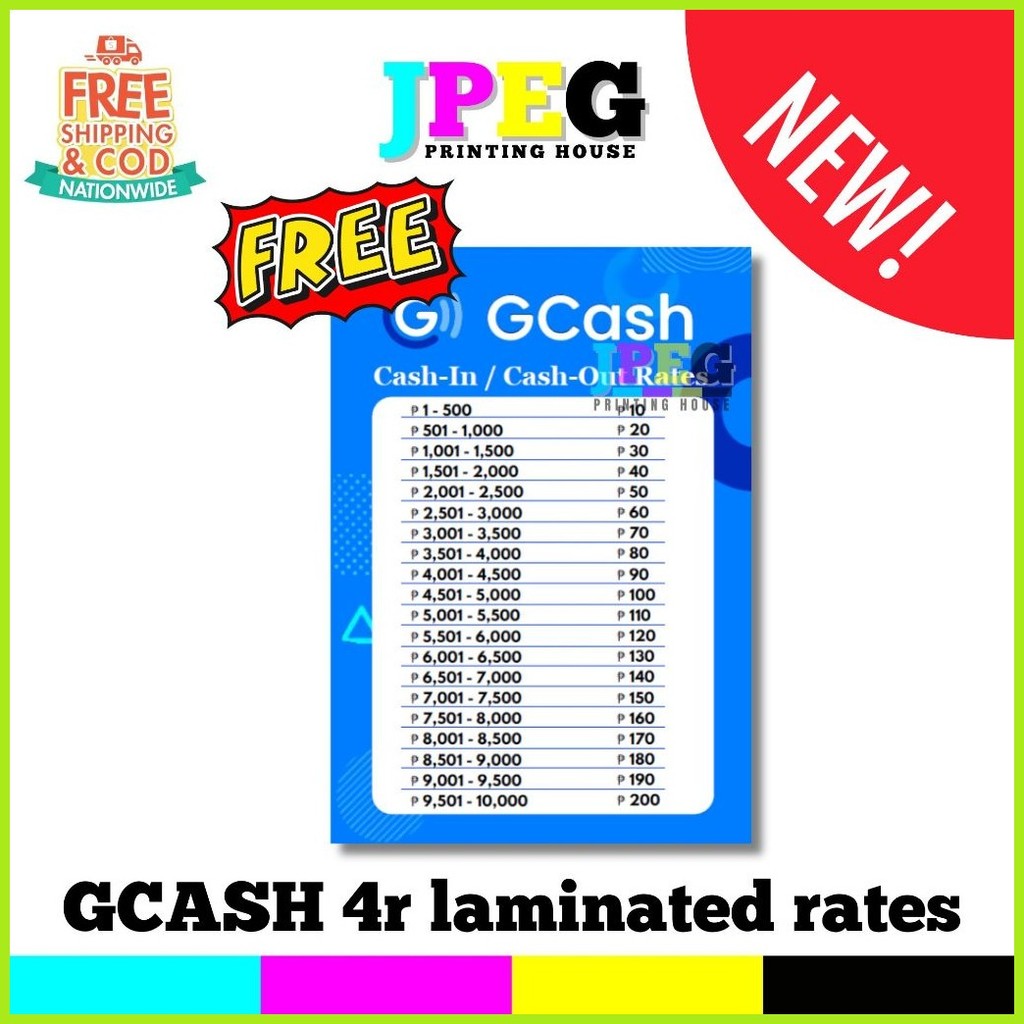 ♒ ㄨ SET1 GCASH TARP with FREE RATES/NOTEPAD Cash in cash out Affordable ...