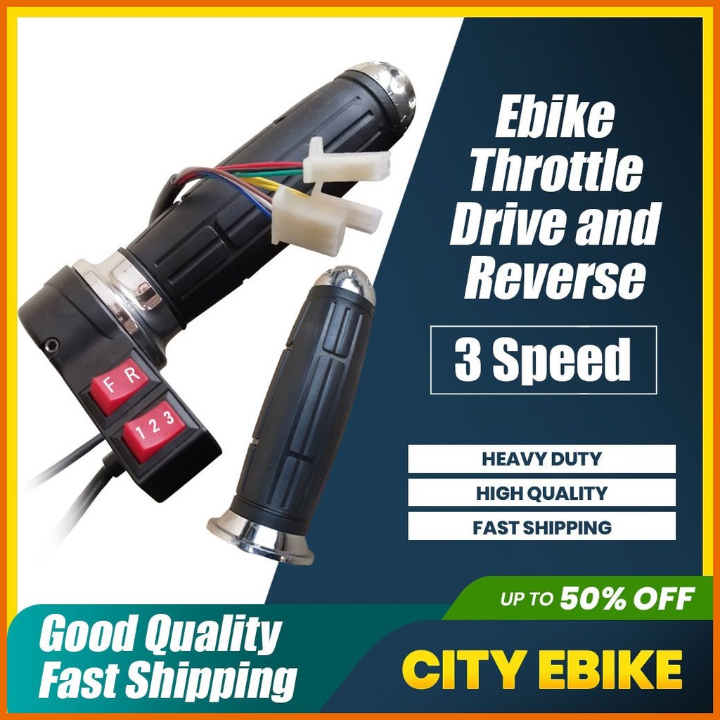 Electric Bike Throttle with 123 Speed with Drive and Reverse Ebike ...