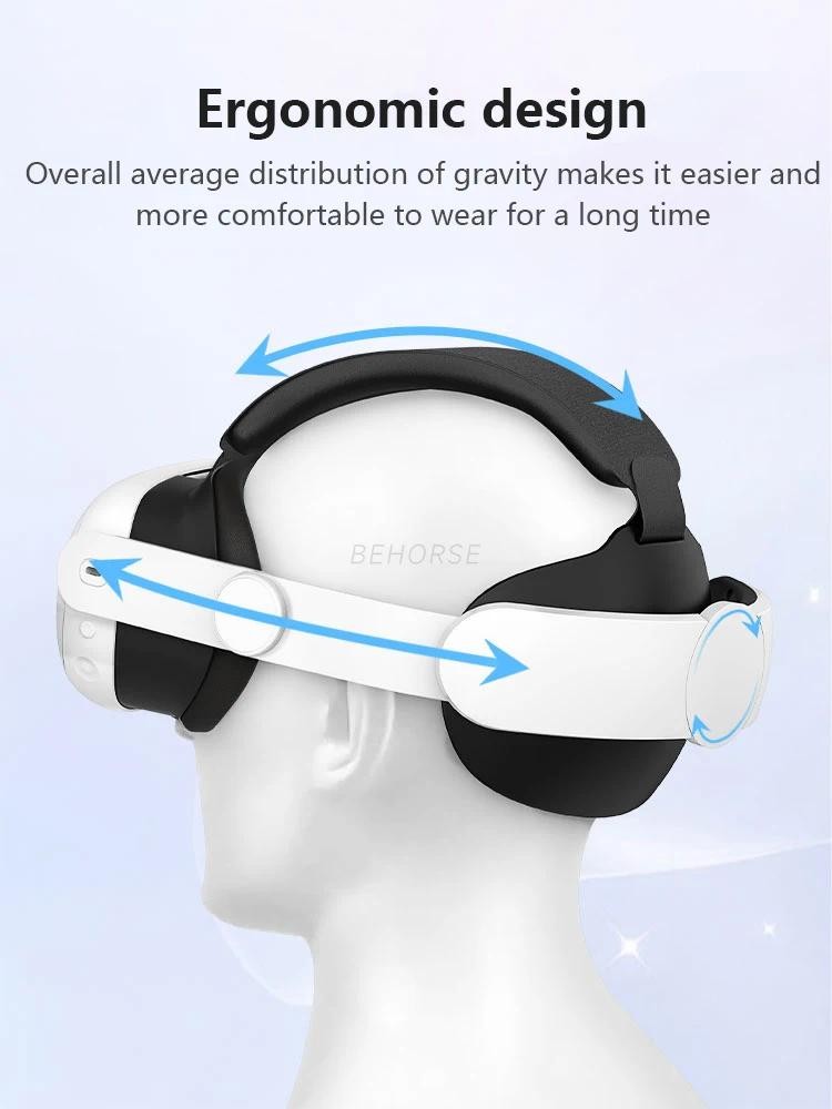For Meta Quest 3/Quest 3S VR Adjustable Head Strap Comfortable to Wear ...