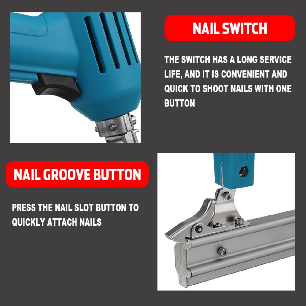 Electric Nail Gun F30 Electric Pneumatic Nailer Gun F30 Wood Air ...