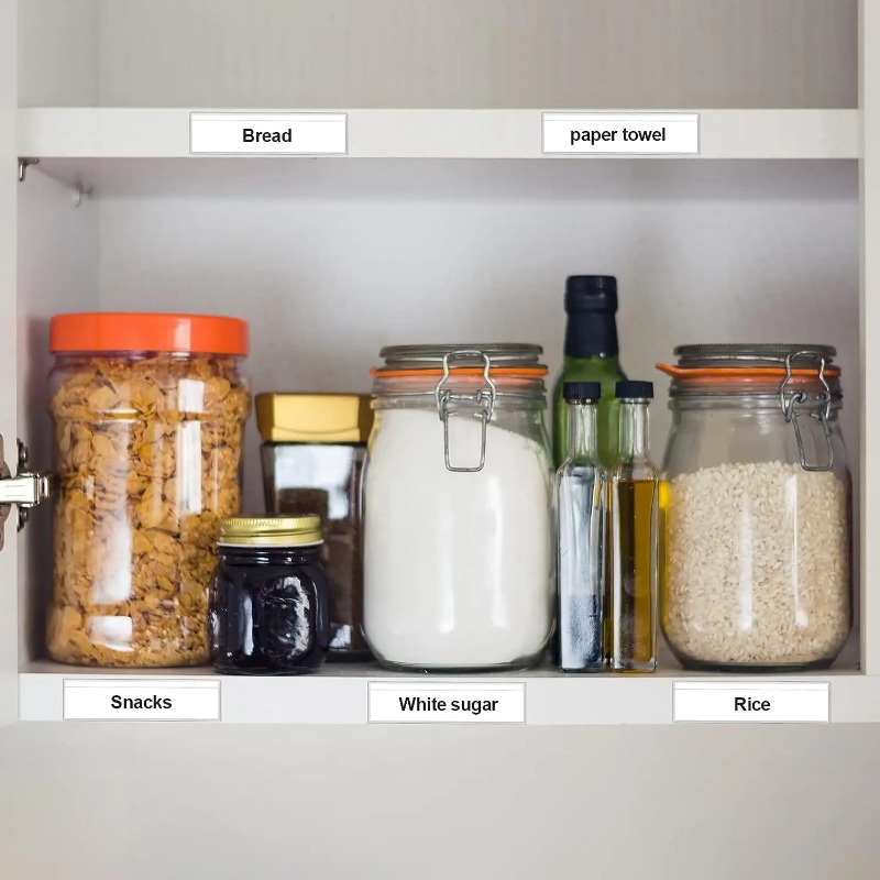 Shelf Tag Pocket Identification Card / 4Pcs Transparent Self-Adhesive ...