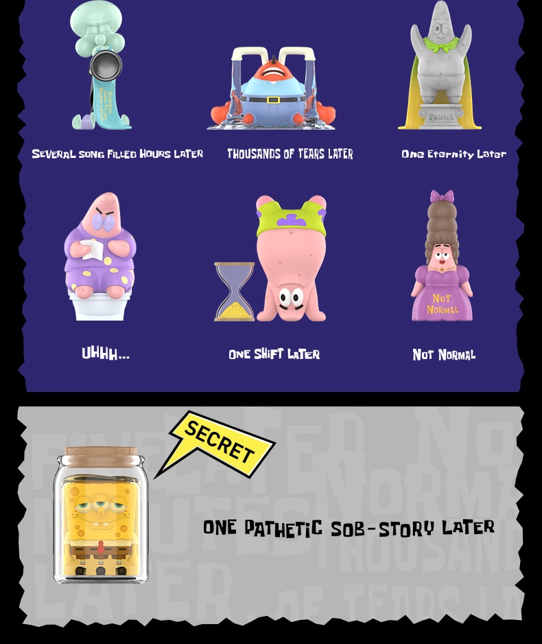SpongeBob Life Transitions Series Cute Kawaii Action Figures Christmas ...