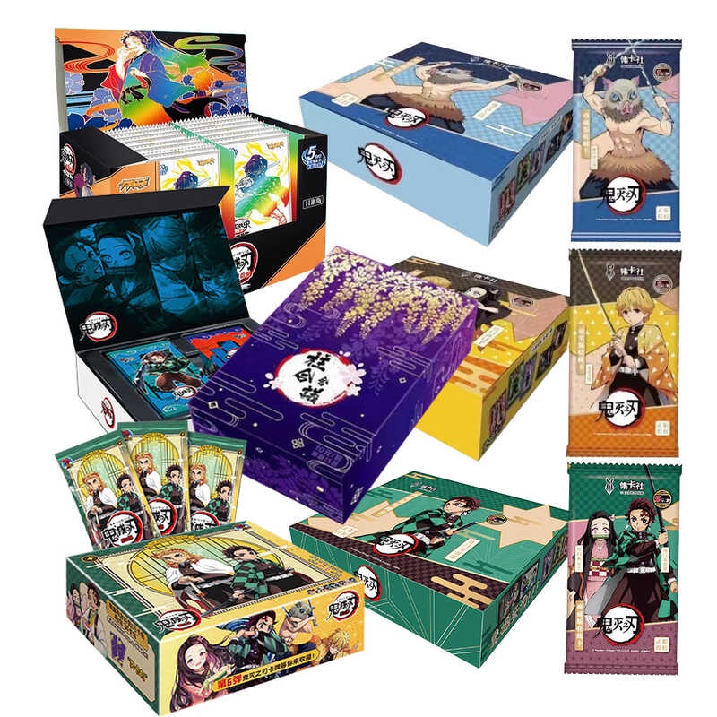 Demon Slayer Anime Collection Cards Box Agatsuma Zenitsu Kamado Nezuko ...