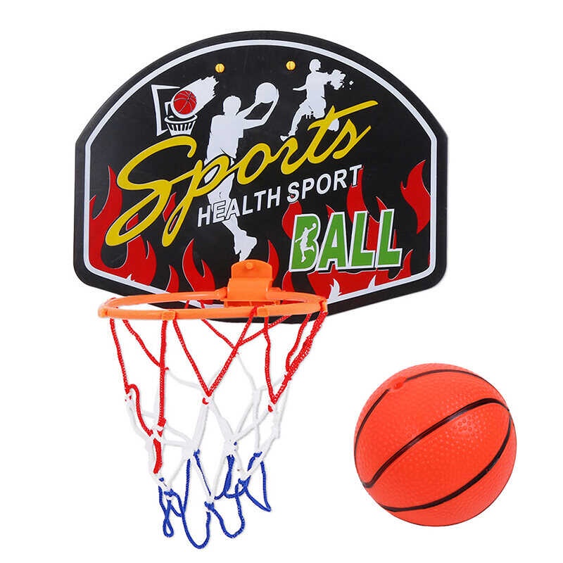 Plastic Basketball Board Box Net Set Backboard Hoop Mini Netball ...