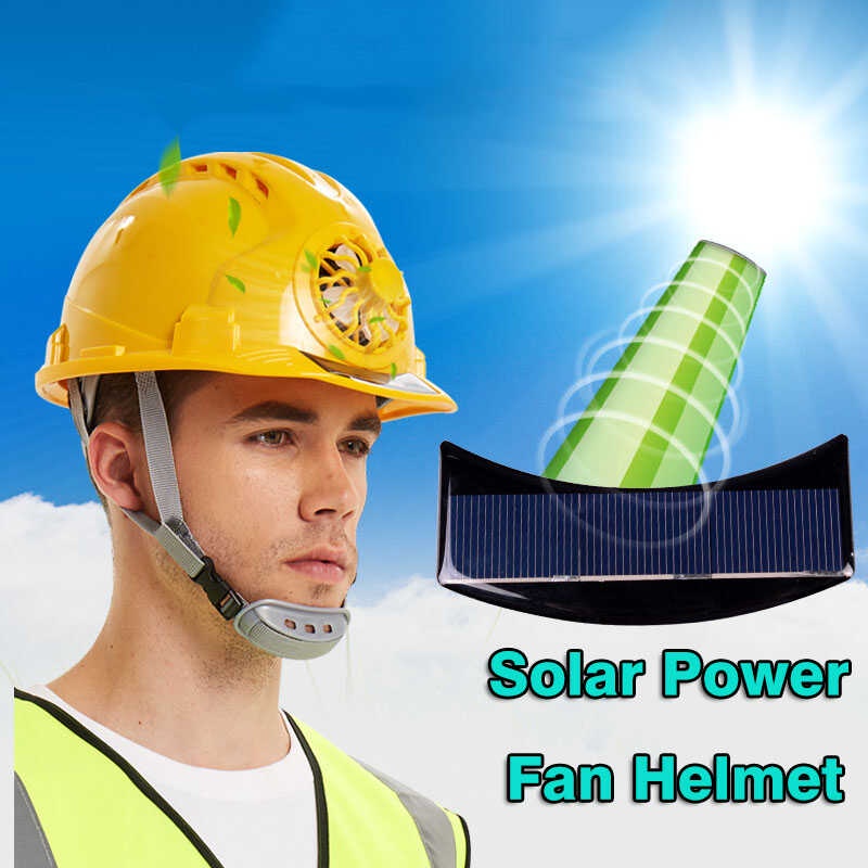 Ang Fan Helmet Sa Labas Na Solar Power Safety Hard Hat Working ...