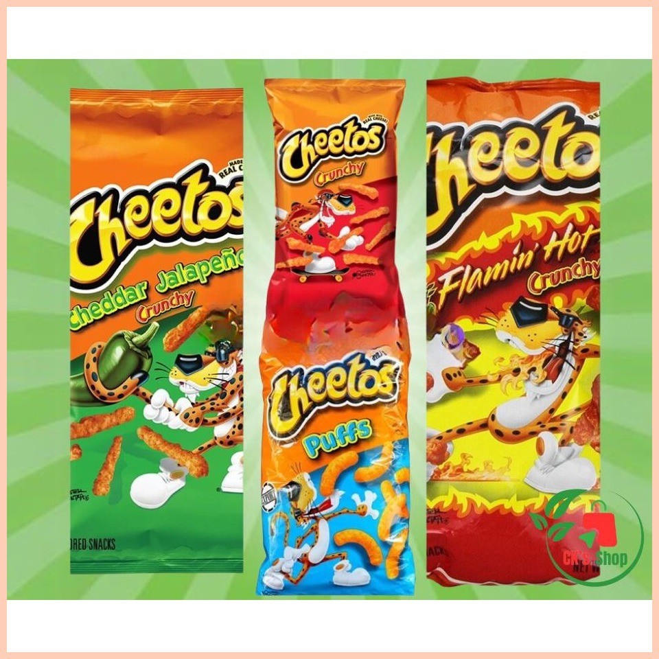 Cheetos Flaming Hot , Cheetos Cheddar & Jalapeno , Cheetos Corn Puffs ...