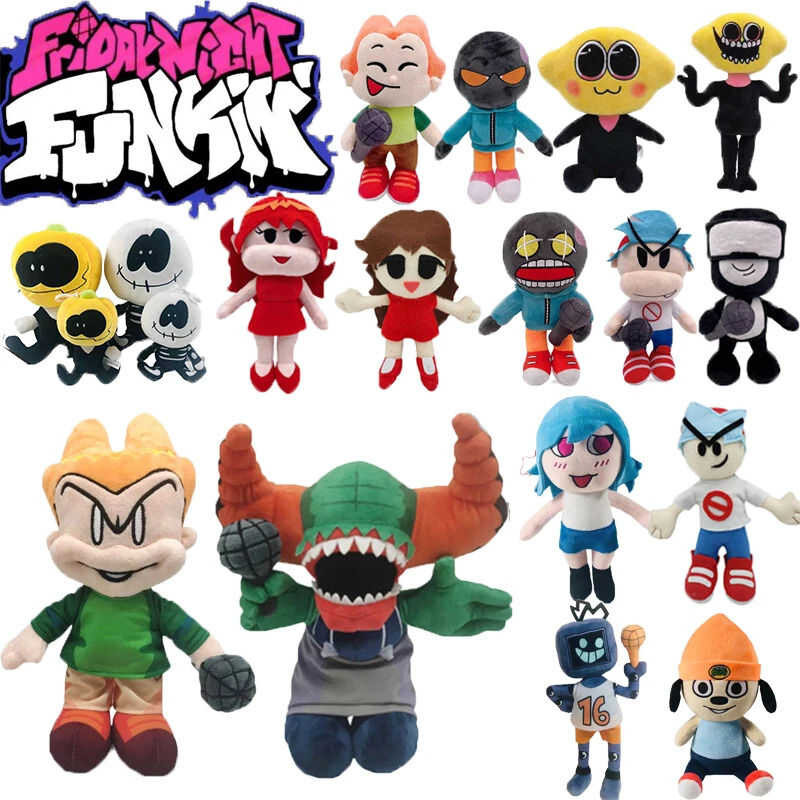 Friday Game Night Funkin Plushie Whitty Boyfriend Plush Toy Skid Pump ...