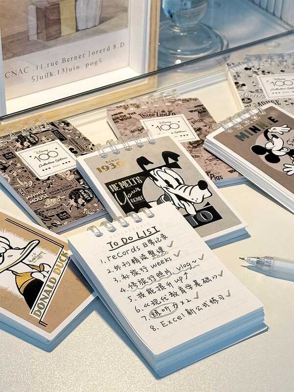 Three year Class 2 Disney Portable Loose leaf Notebook Cute Mini ...