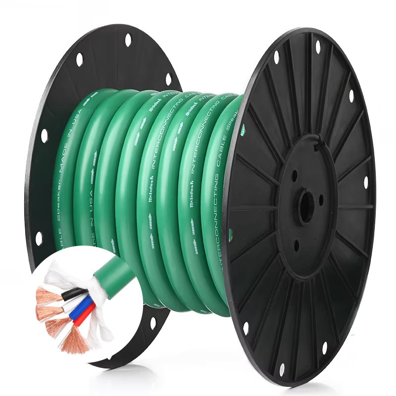 HiFi Speaker Cable Hi-end OCC Silver Plated Main Speaker Cable 4-Core ...