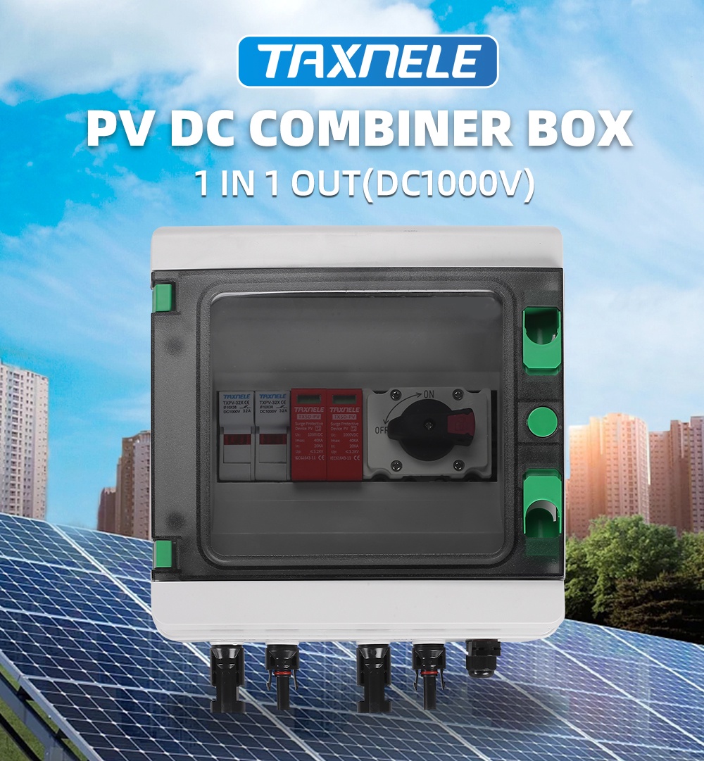 Waterproof Outdoor Surface Mounted 1-in-1-out 1000V IP65 Solar PV Surge ...