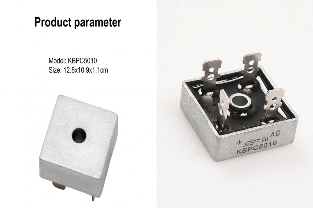 [RB] KBPC5010 1000 Volt 50 Amp 50A Bridge Rectifier Single Phase Heat ...