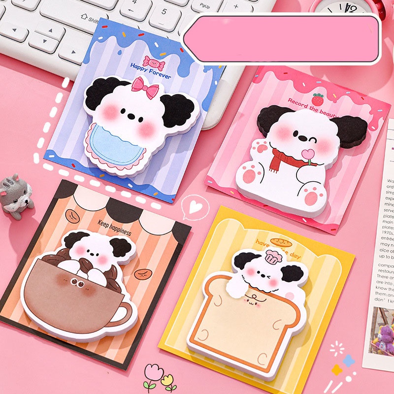 4 Piece Adhesive Dog Notes Notepad | Shopee Philippines