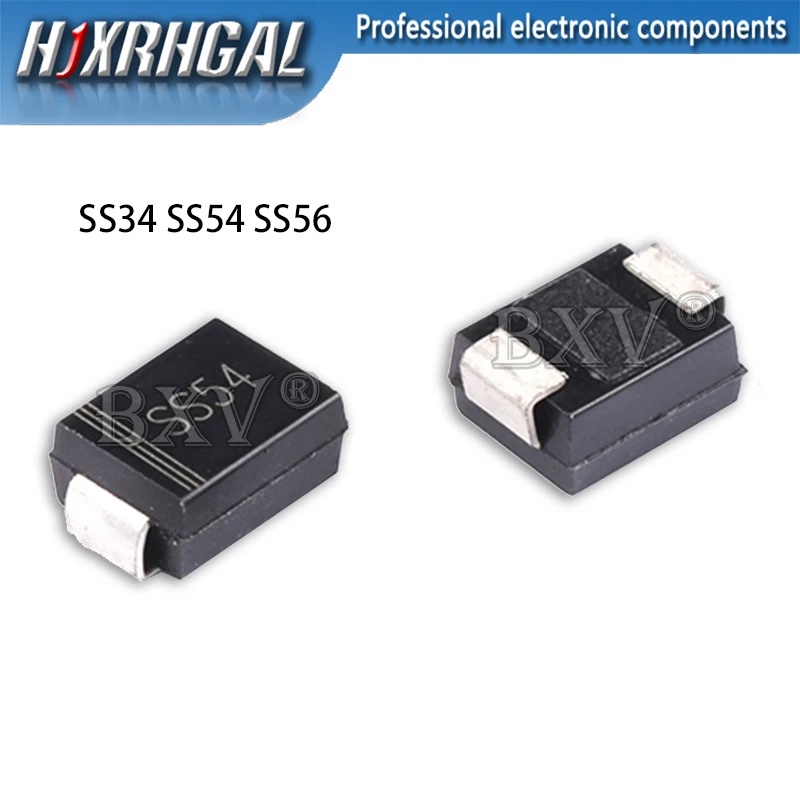 50PCS SMT diode SS34 SS54 SS56 Schottky diode SMC electronic components | Shopee Philippines