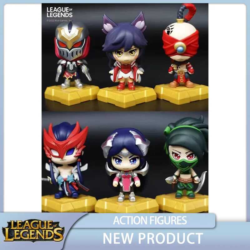 LOL League Of Legends Figure Irelia Akali Zed Lee Sin Kawaii Original ...