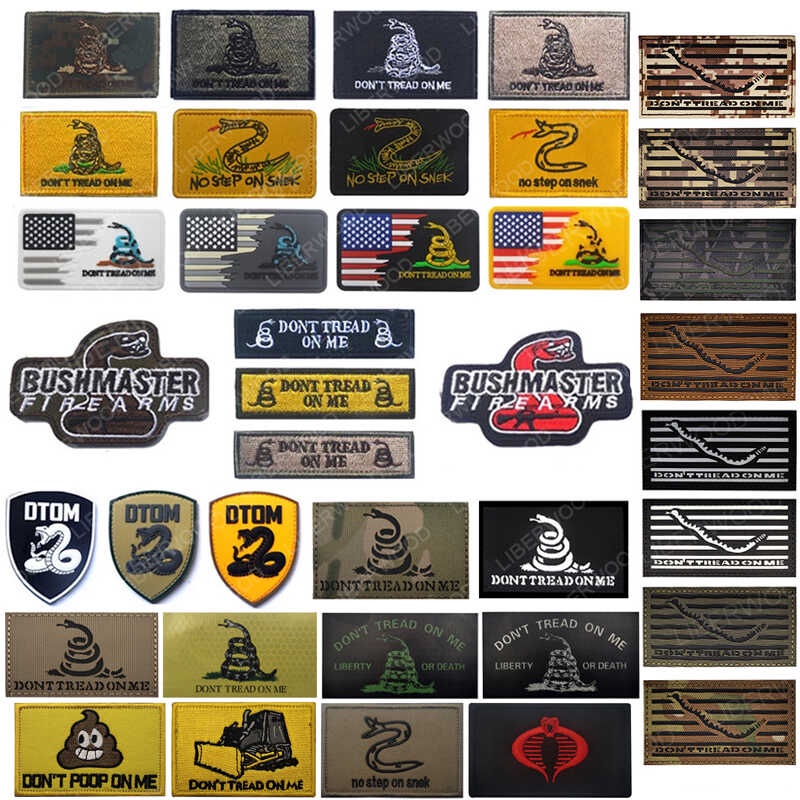 Gadsden Flag Patch Parody Snake Don't Tread On Me No Step on Snek ...