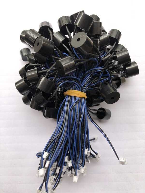 5V active electromagnetic cylindrical buzzer, plastic sealed speaker ...