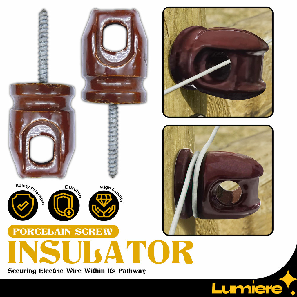 Screw Type High-Quality Porcelain Screw Insulator For Electrical Wire ...