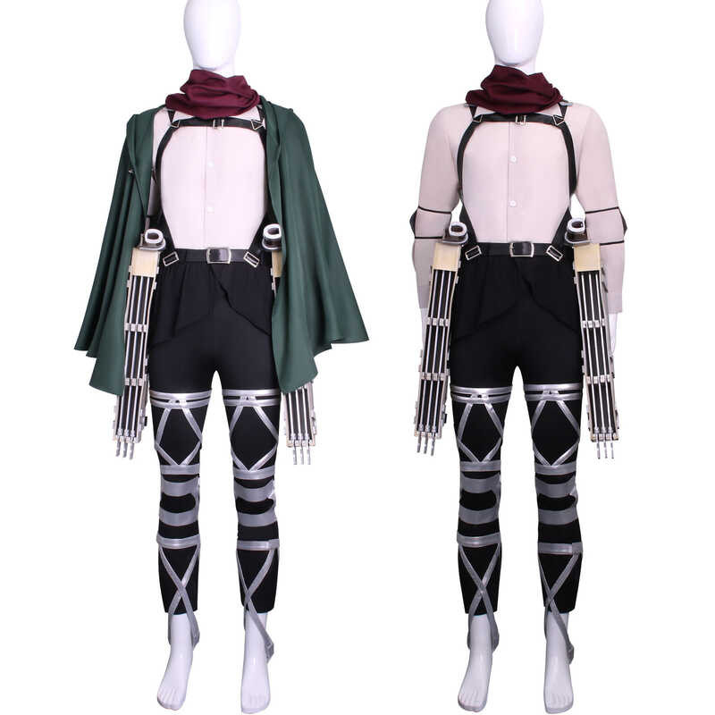 Giant Attack cosplay suit, 3D maneuvering device, Allen Mikasa weapon ...