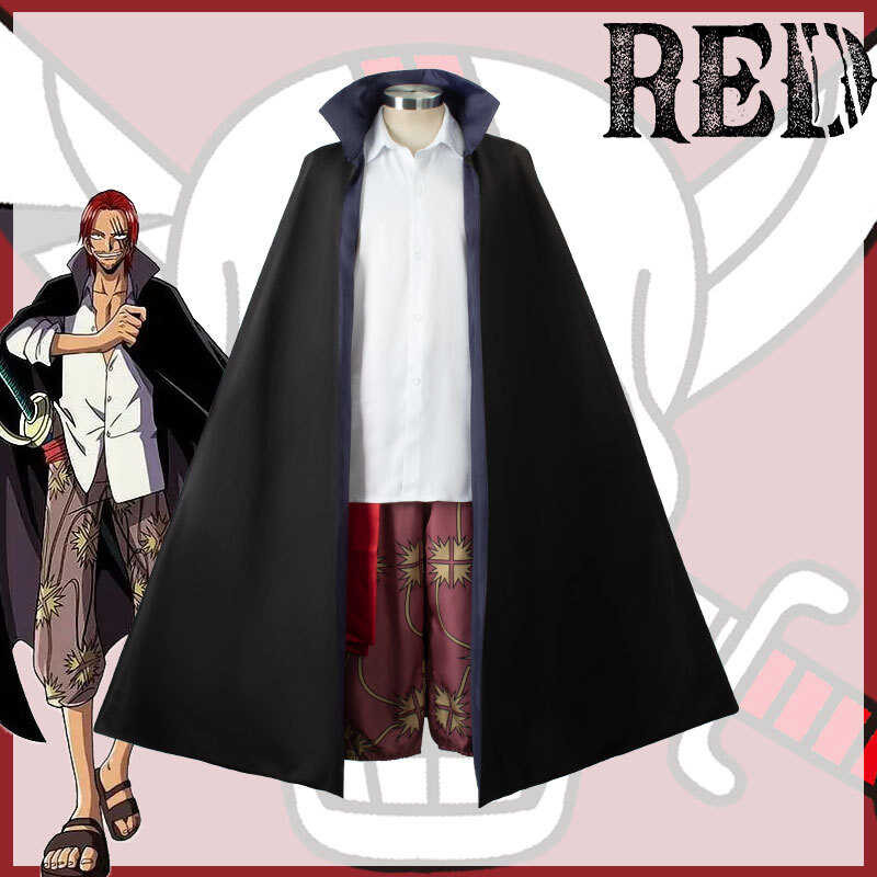 Piece One cosplay costume Trafalgar Red Shanks cosplay costume Cloak ...