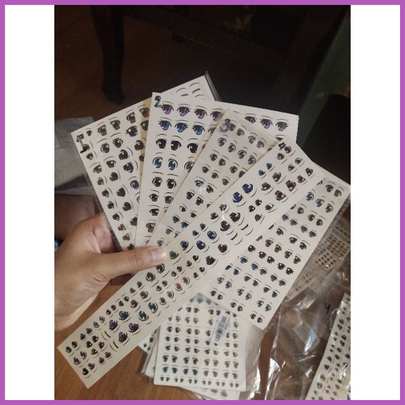 ¤ Eyes water decals | Mouth water decals | Clay decals Eyes sticker ...