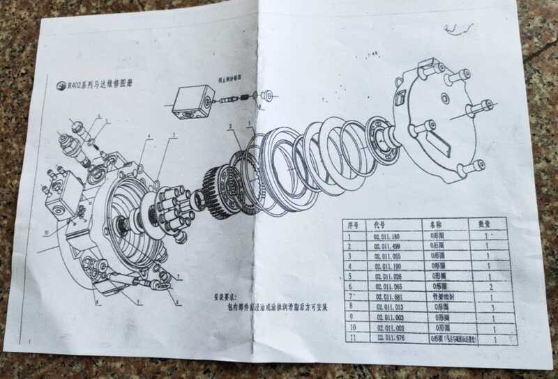 New Source 65/75 Wheel Excavator Ruilong RL402 Rotary Motor Upper Cover ...