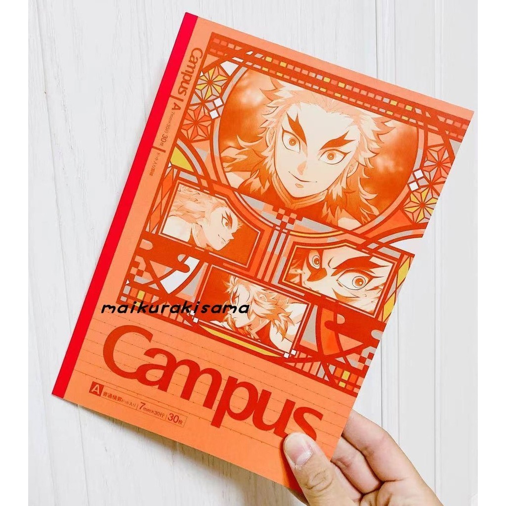 QC Japan-made KOKUYO CAMPUS Notebook Notepad Demon Slayer: Knife Slayer ...