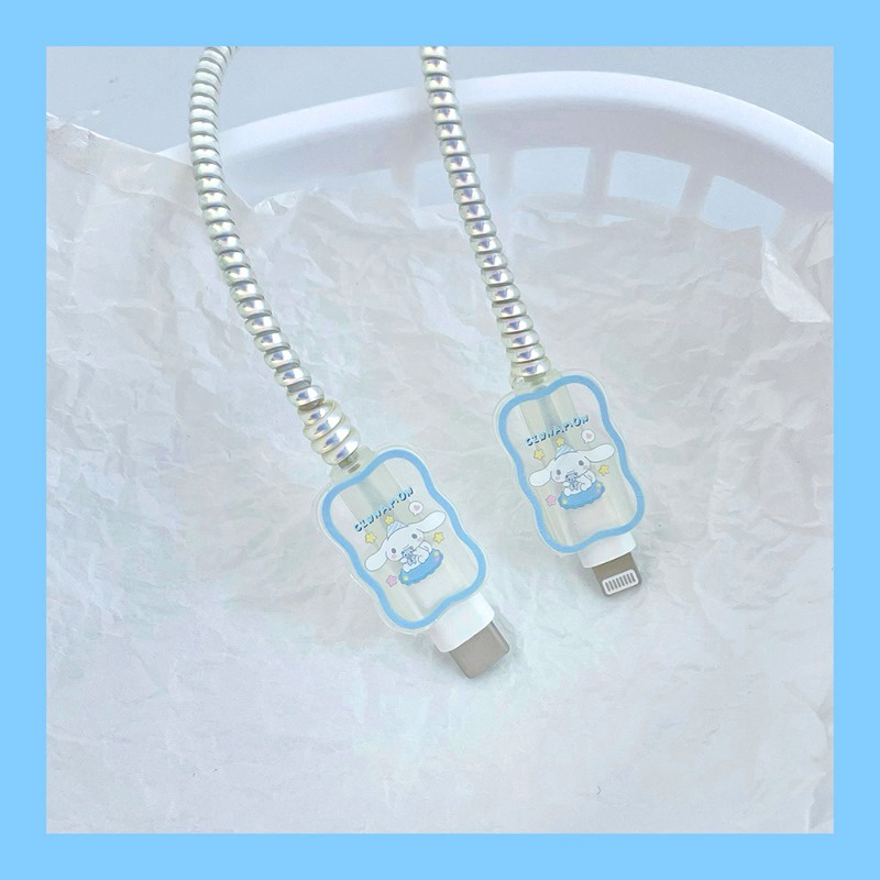 Cute Charger Protector Cover for Apple Charger 18/20W Cinnamoroll Clear ...
