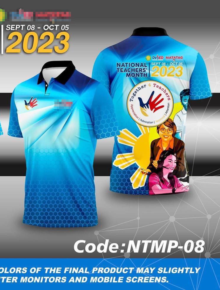 MATATAG UNIFORM SUBLIMATION CODE-NTMP-08 DEPED BADGE NATIONAL TEACHERS ...
