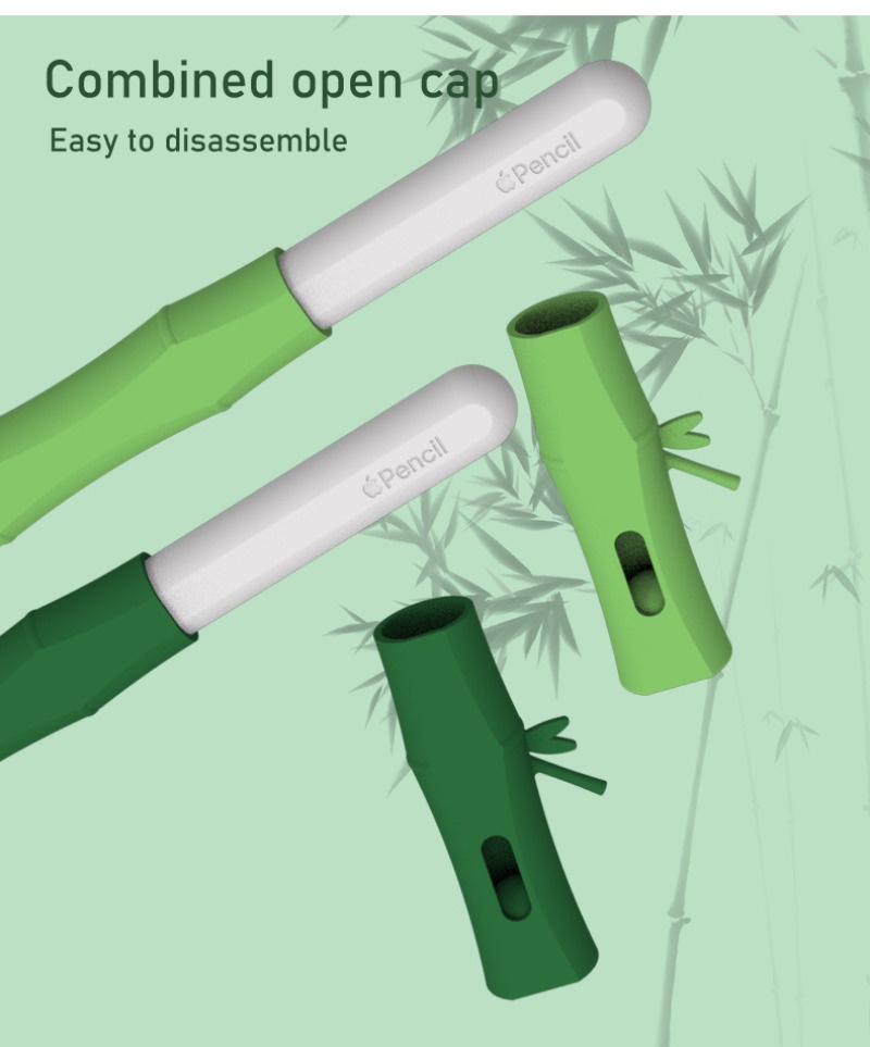 Simulated Bamboo Pencil Casing for iPad Apple Pencil Gen 2 1 Pro Anti ...