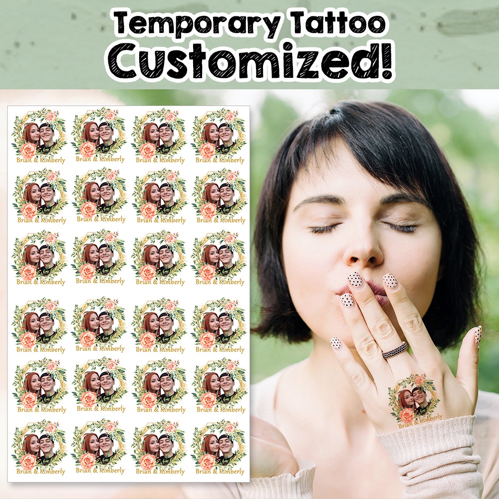 Customized Personalized Waterproof Temporary Sticker DIY Fake Tatoo ...