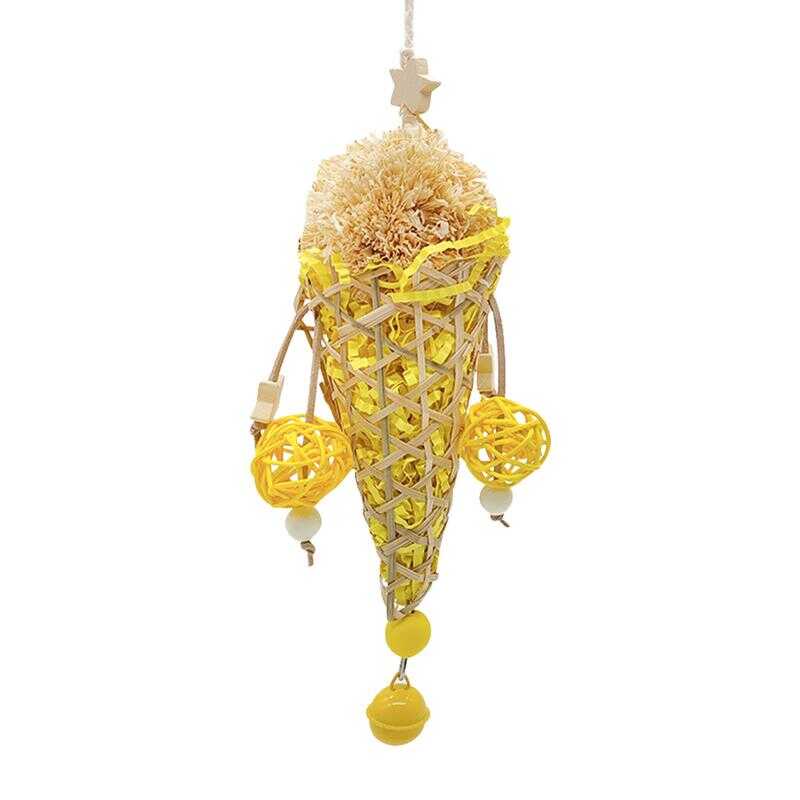 Parrot laruan ibon kulay Straw laruan ligtas at matigas na kulay ...