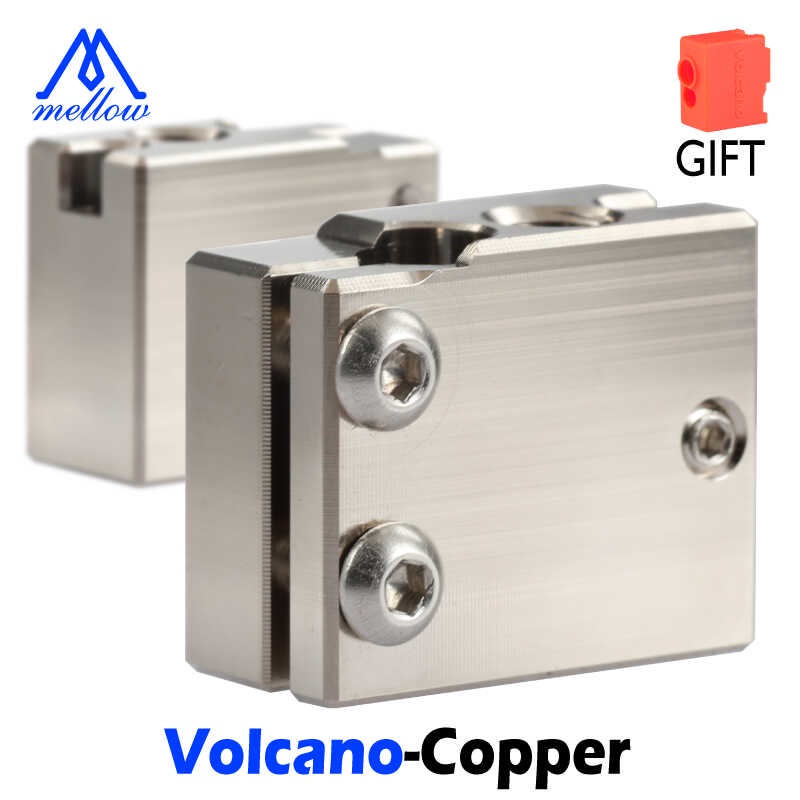 Plate Copper Nf-V6 Pt100 Volcano Heat Block Para Sa E3d Volcano Hotend ...