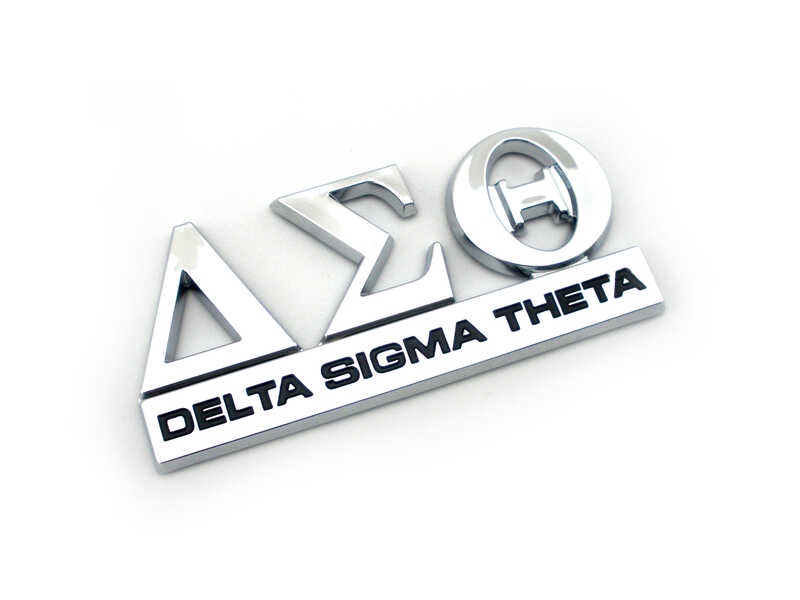3D DST Delta Sigma Theta Sorority Car Sticker Emblem Decal Auto Badge ...