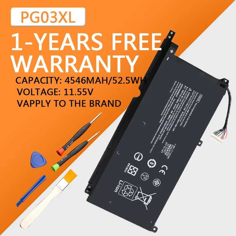897 Pg03xl 3 Battery For HP Pavilion Gaming 15-Dk Dk0003nq 15-Dk0020tx ...