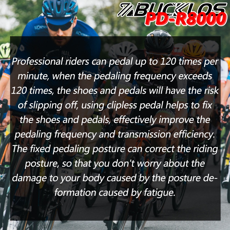 BUCKLOS SHIMANO Cleats Pedal PD-R8000 SPD-SL Road Bike Cleat Pedals ...