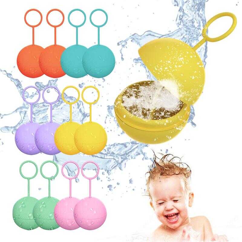 Refillable Water Balloons Reusable Water Splash Balls For Children ...