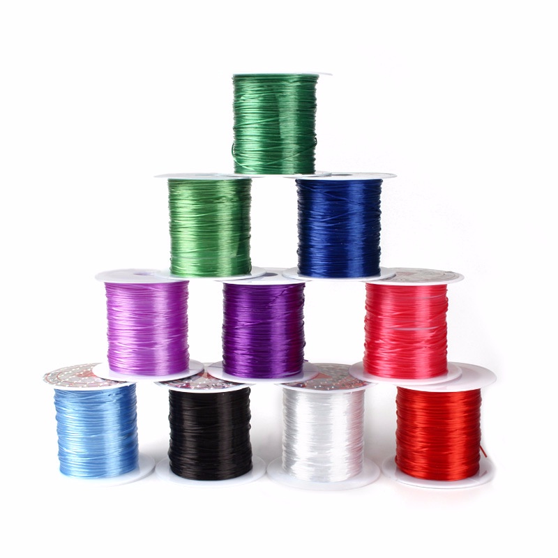 10 yards/roll 0.8mm Strong Elastic Crystal Beaded String String for ...