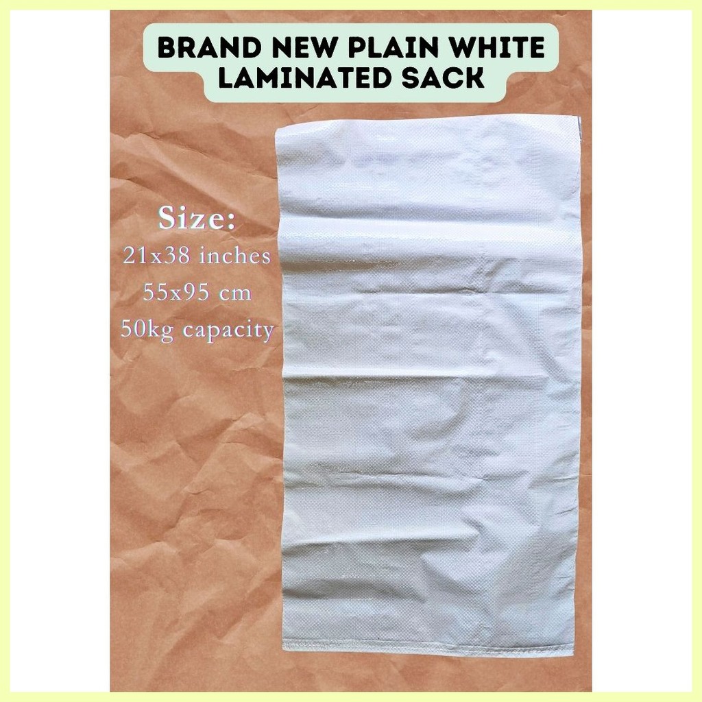ㄨ ☔ Laminated Coated Brand New Sack Sako 25kg 50kg Capacity (10 pcs ...