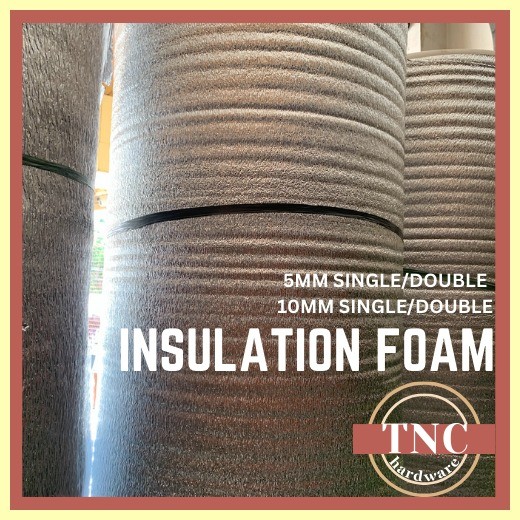 [PER METER] Insulation Foam Aluminum 5mm/10mm Single Double Matibay ...