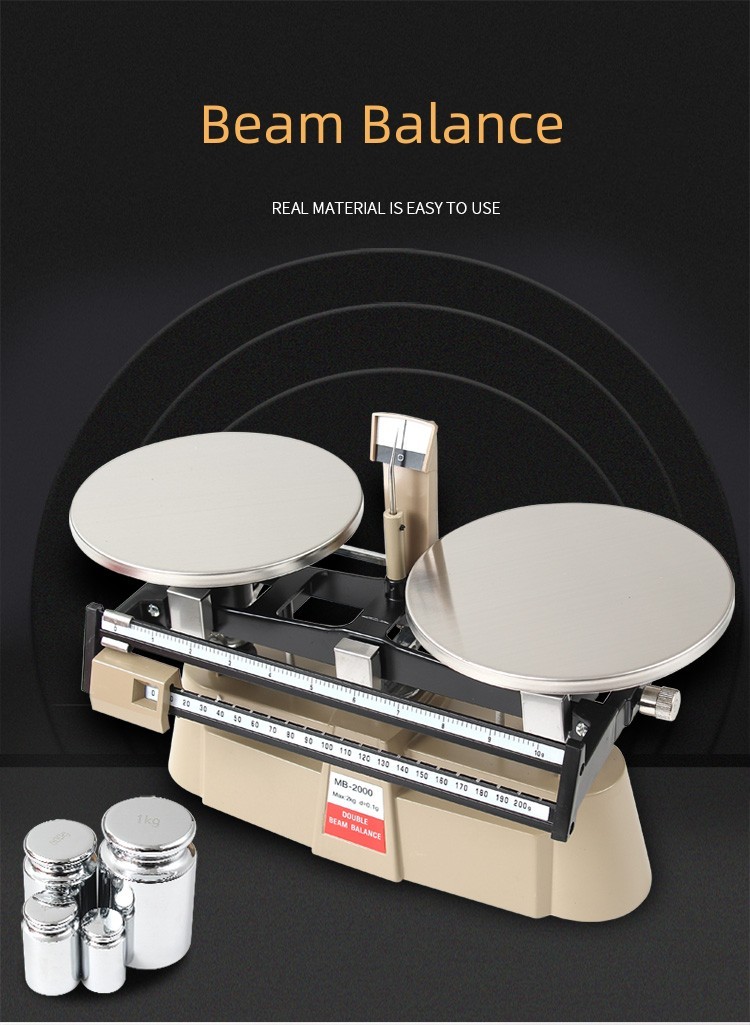 2000g/0.1g Laboratory Beam Scale Equipment/Mechanical Weighing Scale ...