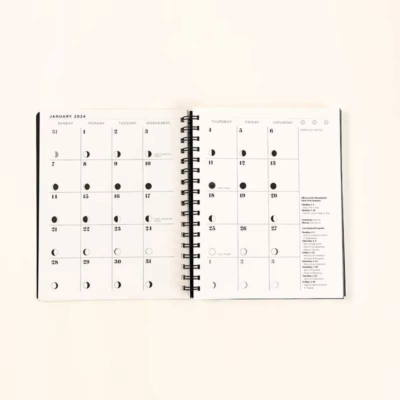 2025 Many Moons Lunar Planner Spiral Notebook Witch's Lunar Planner ...